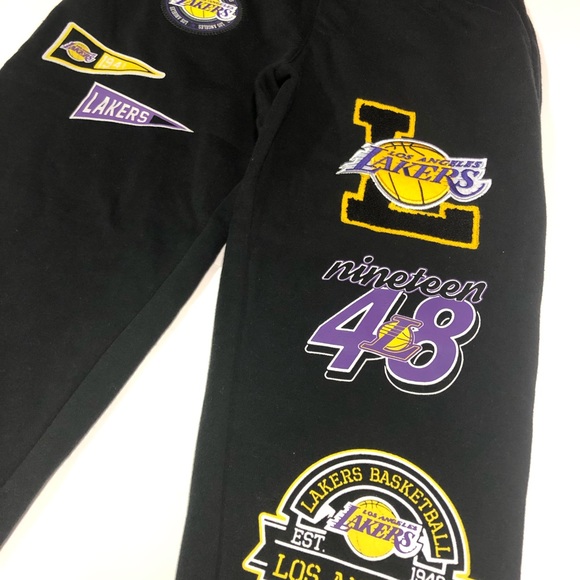 Unk | Pants | La Lakers Black Joggers | Poshmark